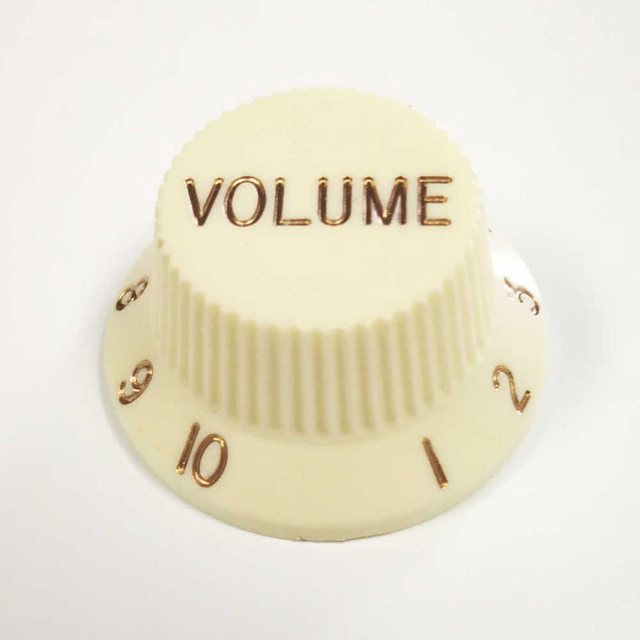 Strat Knob Volume - 24-spline Cream - Canada