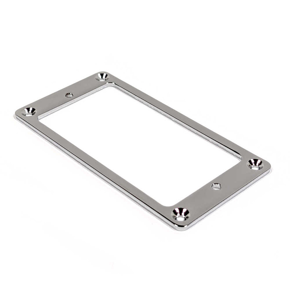 Humbucker Mounting Ring - Flat Metal Chrome - Canada