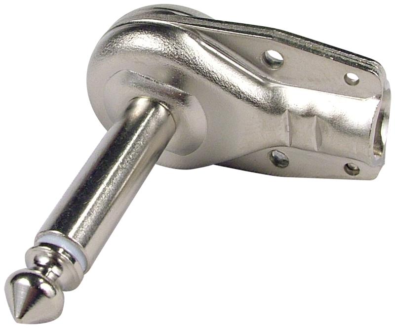 Switchcraft #228 - 1/4" Mono Right Angle "Pancake" Plug - Canada