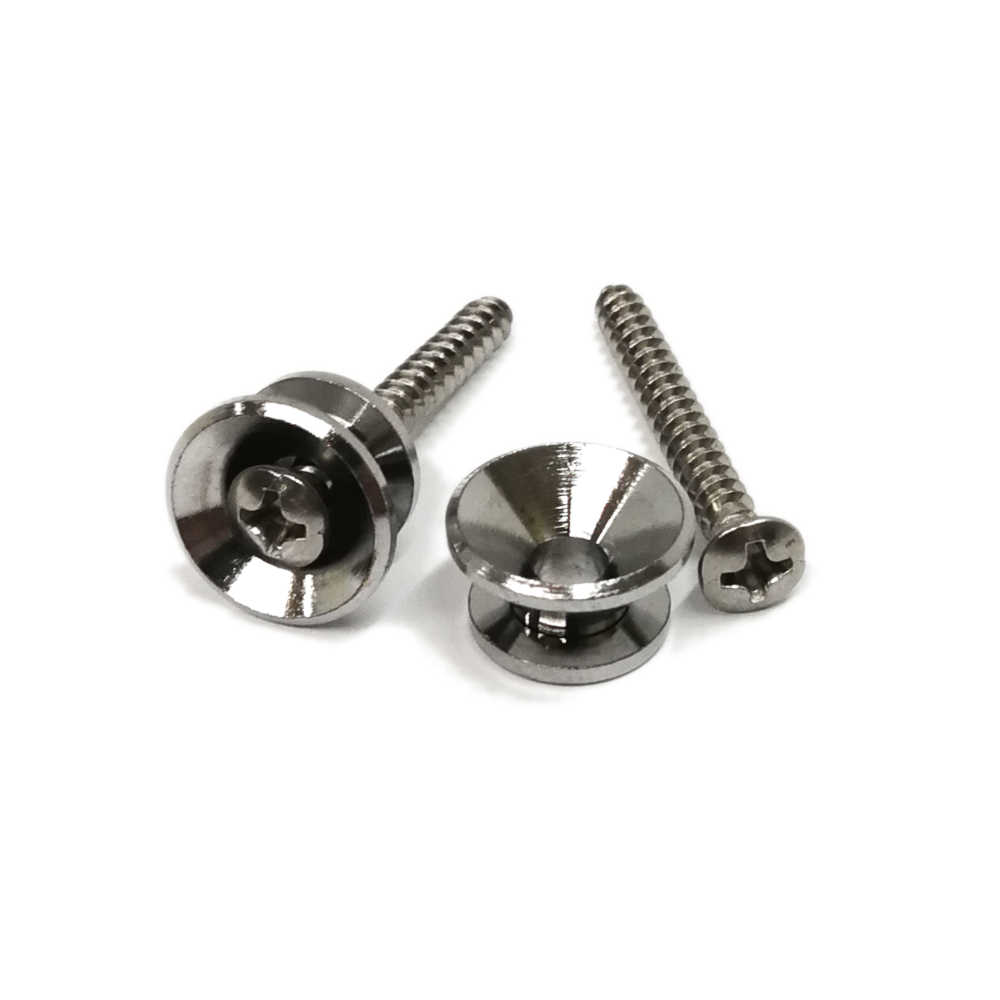 Standard Strap Buttons - Chrome (pair) - Canada