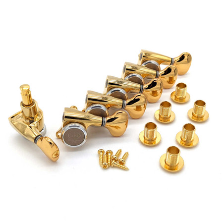 Gotoh SGS510Z-MGT-S5 Locking Tuners - 6-inline Gold - Canada