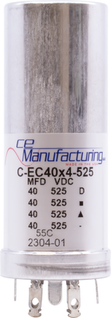 CE Capacitor - Electrolytic, Multi-Section, Can, 40/40/40/40µF 525V ...