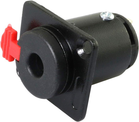 1/4" Locking TRS Panel Jack - Black - Canada