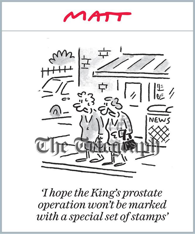 39920238-Matt Cartoon I hope the King's prostate operation won't be ...