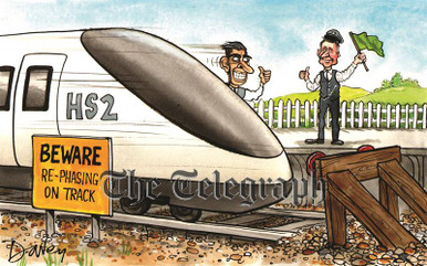 39861742-Davey Cartoon HS2 Re-Phasing On Track HS2 Beware Re Phasing on ...