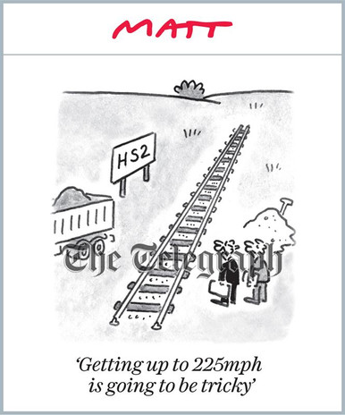 39866775-Matt Cartoon Getting up to 225mph is going to be tricky? HS2 ...