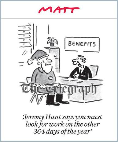 39897469-Matt Cartoon Benefits 'Jeremy Hunt Says you must look for work ...