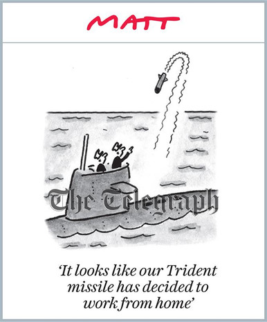 39933664-Matt Cartoon It looks like our Trident missile has decided to ...