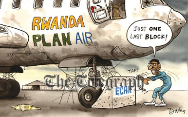 39950362-Davey Cartoon Rwanda Plan Air Tap! Tap! ECHR Just one last ...