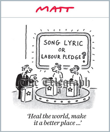 39972094-Matt Cartoon Song Lyric or Labour Pledge ? Heal the World ...