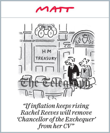 40068226-Matt Cartoon HM Treasury "If inflation keeps rising Rachel ...