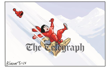 40085656-Rachel Reeves sledge 9th Jan 2025 - Telegraph | Newsprints