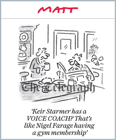 40093411-Matt Cartoon 'Keir Starmer has a VOICE COACH? That's like ...