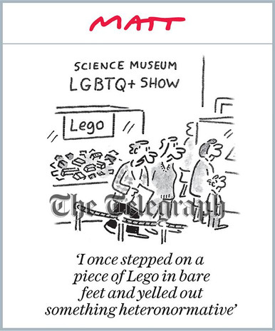 40094685-Matt Cartoon Science Museum LGBTQ+ SHOW Lego I once stepped on ...