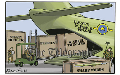40106244-Blower Cartoon Europe Defence Force Steely Rhetoric Pledges ...