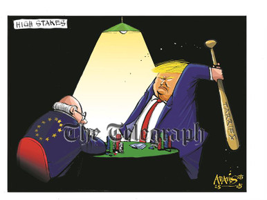 40330003-Adams Cartoon High Stakes Tariffs Tarrifs High stakes Tarriffs ...