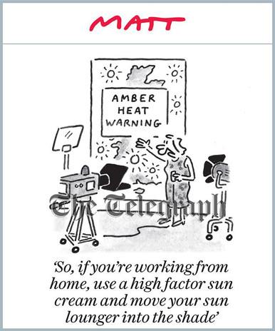 40342373-Matt Cartoon Amber Heat Warning So. if you're working from ...