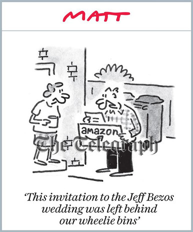 40347488-Matt Cartoon amazon This invitation to the Jeff Bezos wedding ...