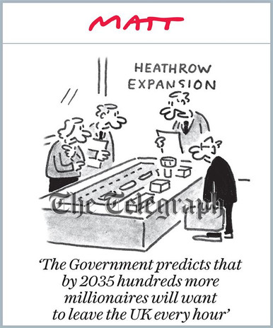 40365153-Matt Cartoon Heathrow Expansion The Government predicts that ...