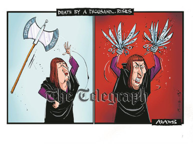 40408358-Adams Cartoon Death By A Thousand... Rises Income Tax Tax ...