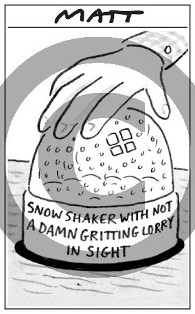 10747592-Matt Cartoon Snow shaker with not a damn gritting lorry in ...