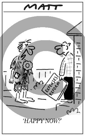 11589294-Matt Cartoon Expenses Reform Happy Now - Telegraph | Newsprints