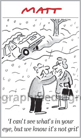 16755207-Matt Cartoon I can't see what's in your eye, but we know it's ...