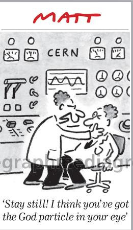 19849667-Matt Cartoon Cern Stay still ! I think you ve got the God ...