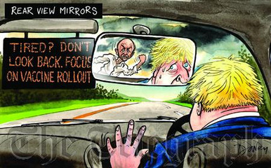38996451-Davey Cartoon Rear View Mirrors - Telegraph | Newsprints