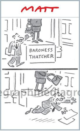 35621006-Matt Cartoon Baroness Thatcher - Telegraph | Newsprints