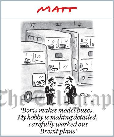 37867200-Matt Cartoon Boris makes model buses. My hobby is making ...