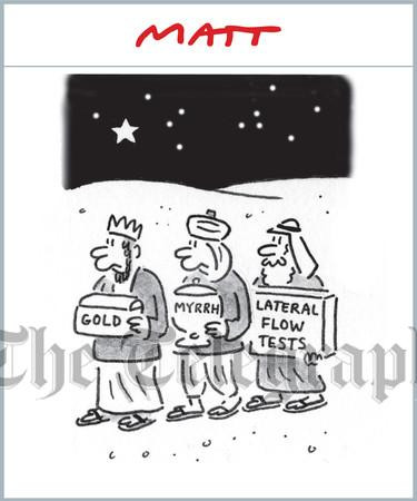 39302147-Matt Cartoon Gold Myrrh Lateral Flow Test - Telegraph | Newsprints