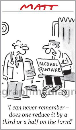 24748742-Matt Cartoon Alcohol Intake I can never remember - does one ...