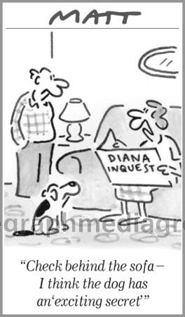 24771865-Matt Cartoon Diana Inquest Check behind the sofa I think the ...