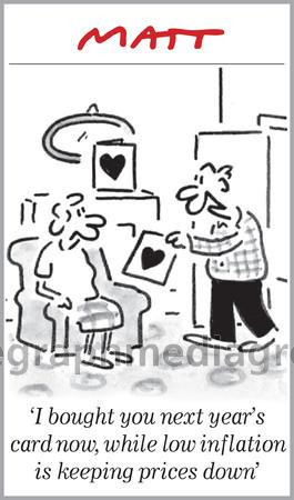 30130686-Matt Cartoon : I brought you next years card now , while low ...