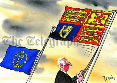 39565939-Davey Cartoon King Charles III Flag Banner - Telegraph ...