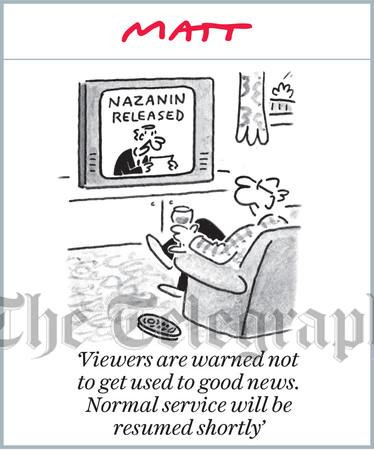39381314-Matt Cartoon ‘Viewers are warned not to get used to good news ...