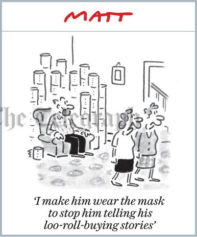 39629823-Matt Cartoon I make him wear the mask to stop him telling his ...