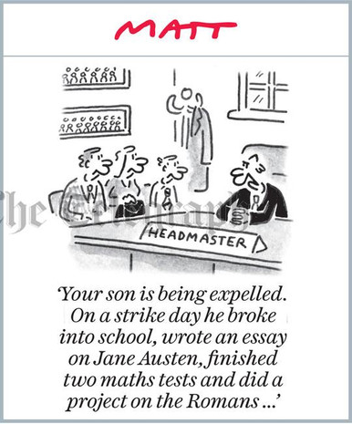 39652364-Matt Cartoon Headmaster ‘Your son is being expelled. On a ...
