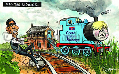 39717918-Davey Cartoon Into The Sidings. . . Great British Railways ...
