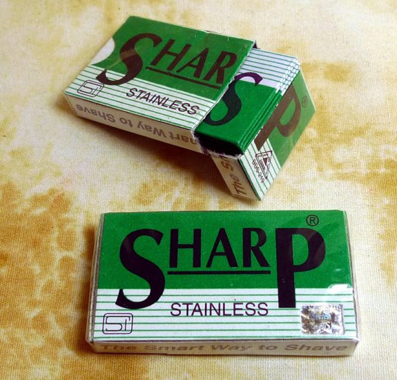 Sharp double edge razor blades 10 pack - The Golden Nib