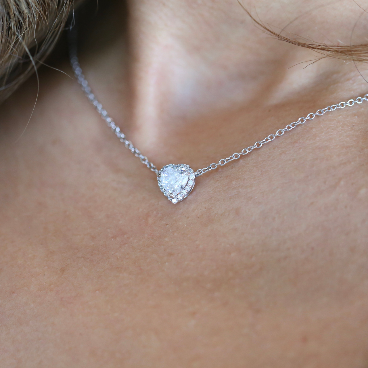 Heart with Micro Pave Pendant (2.5 CT) - Fantasia by DeSerio