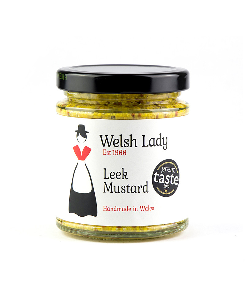 Welsh Lady leek Mustard 170g x6, Imported Welsh Lady Leek Mustard ...