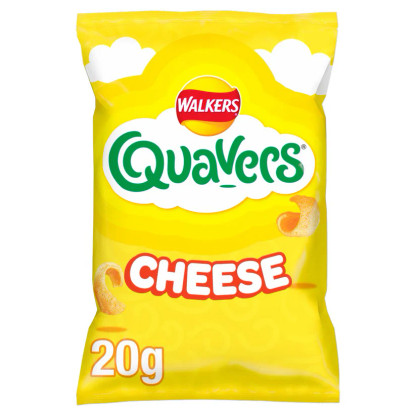 C162 Walkers Quavers Crisps Bag 20g x30, British Quavers Potato Snacks ...