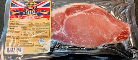 F045 Crown British Smoked Back Bacon - 227g (8oz) x20