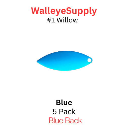 WALLEYE SPINNER BLADES - WILLOWLEAF BLADES - #1 willowleaf ...