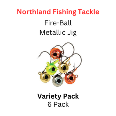 Northland Fishing Tackle: Fire-Ball Metallic Jig 1/8oz Metallic Variety