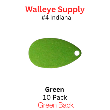 INDIANA blades #4 GREEN - walleyesupply.com