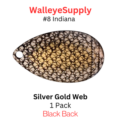 Indiana blade #8 Silver gold web