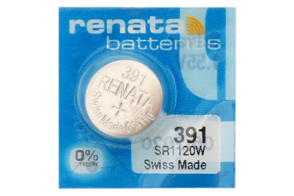 381 / 391 / SR55 Renata Silver Oxide Batteries (10 Card)